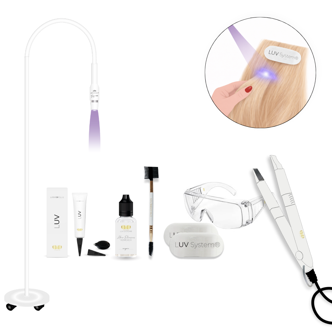 Professional UV hair extension set